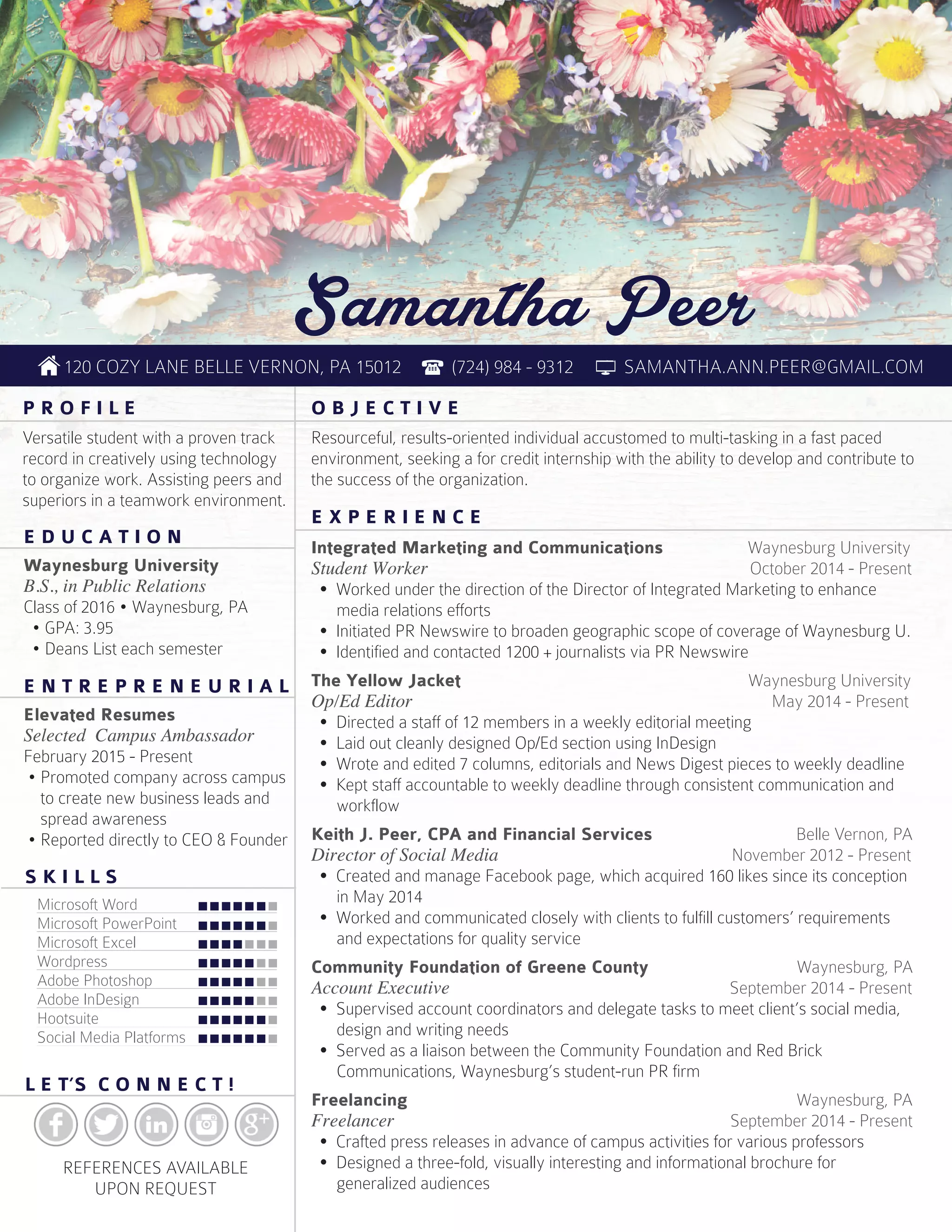 Samantha Peer_Resume | PDF