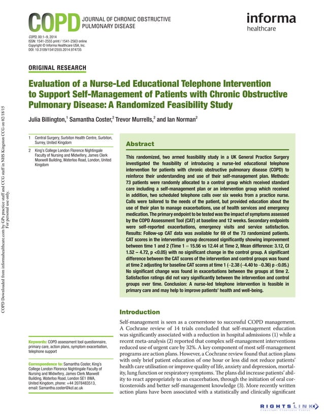 Julia Billington Research Pdf