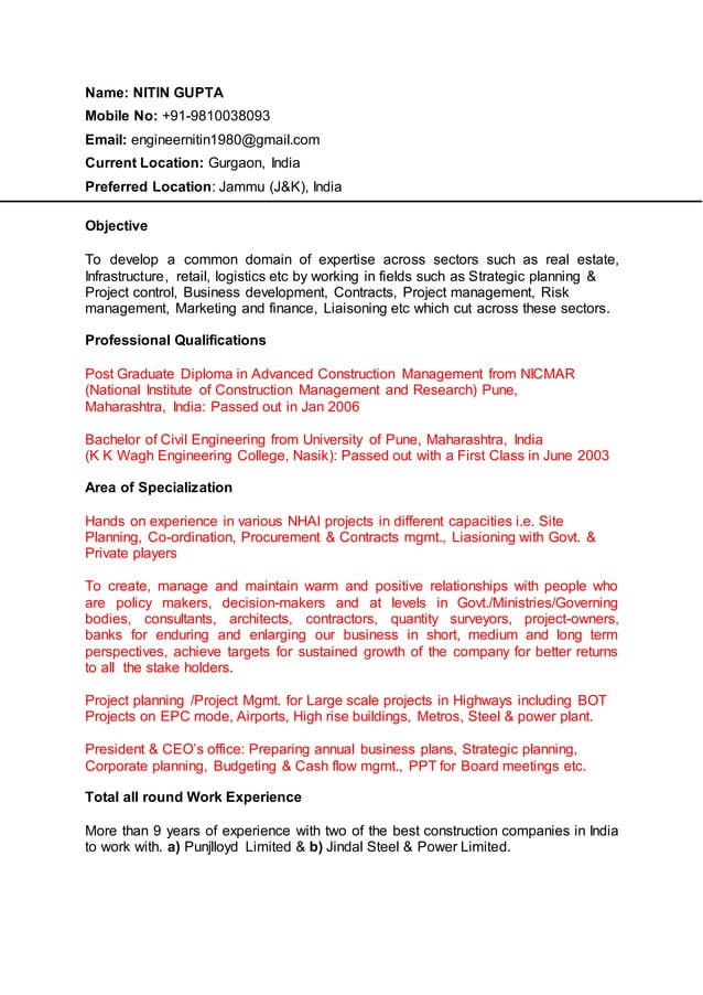 Resume_Nitin Gupta | PDF