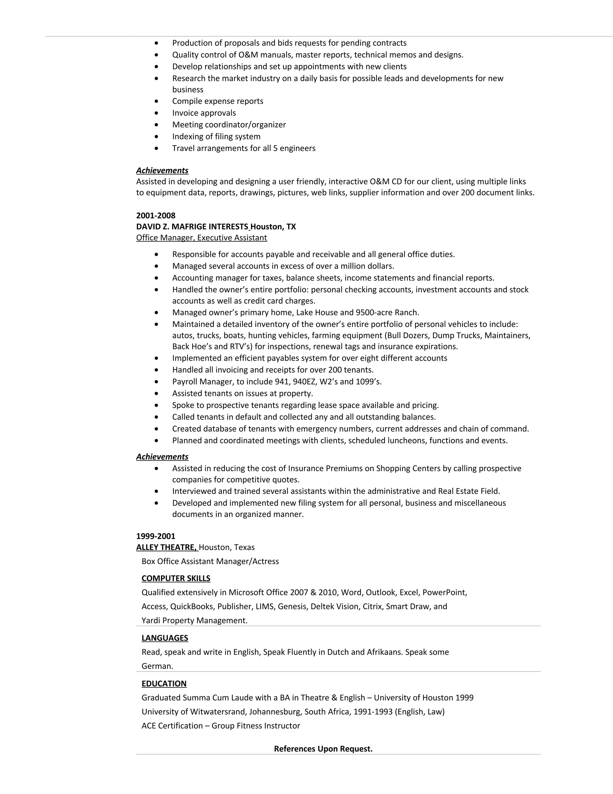 Julie Thornley Resume 2016 | DOC