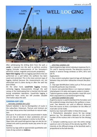 WELL LOGGING 2 | PDF