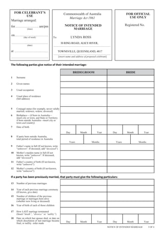 Notice-of-intended-marriage | PDF