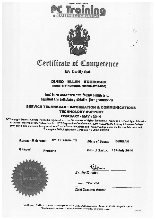 Certificates Pdf