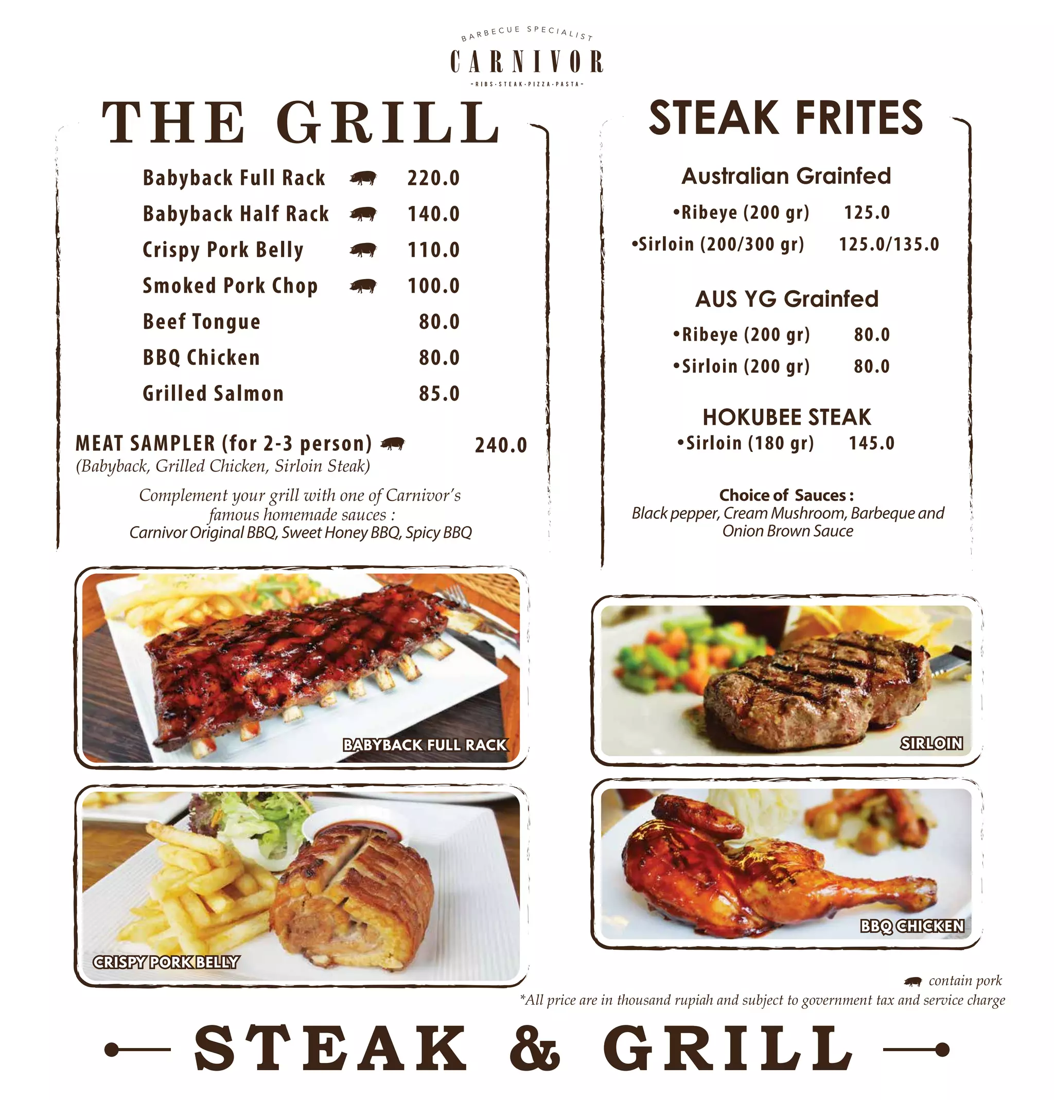 MENU carnivor KG | PDF