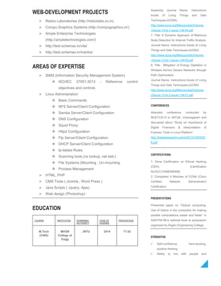 PRSN NEW RESUME | PDF | Internet | Computing