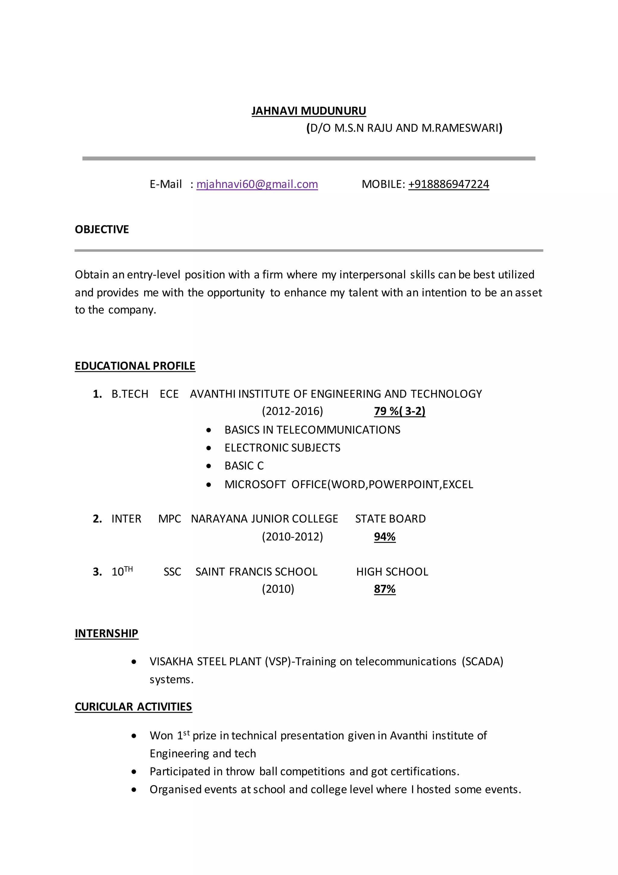 MJ RESUME | PDF