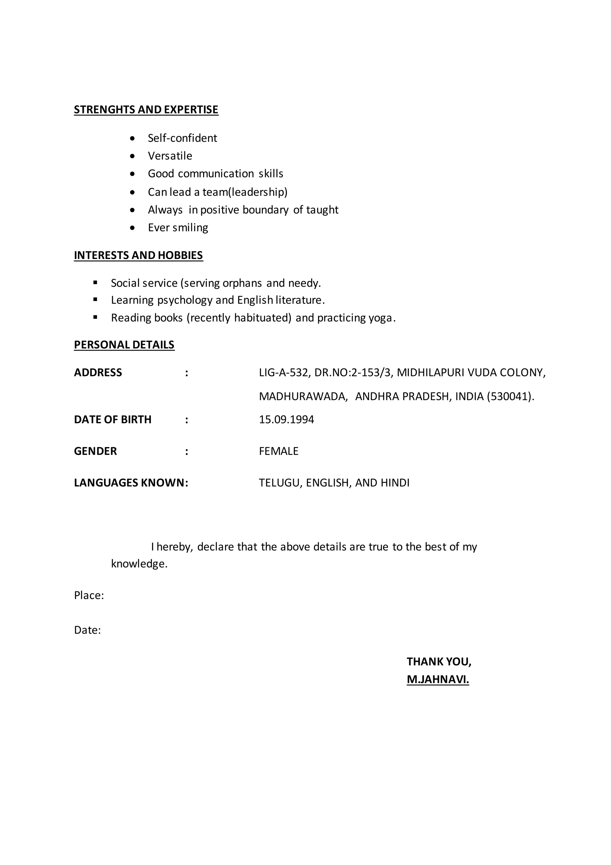 MJ RESUME | PDF