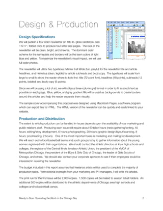 Chicago Sky Newsletter Proposal | PDF