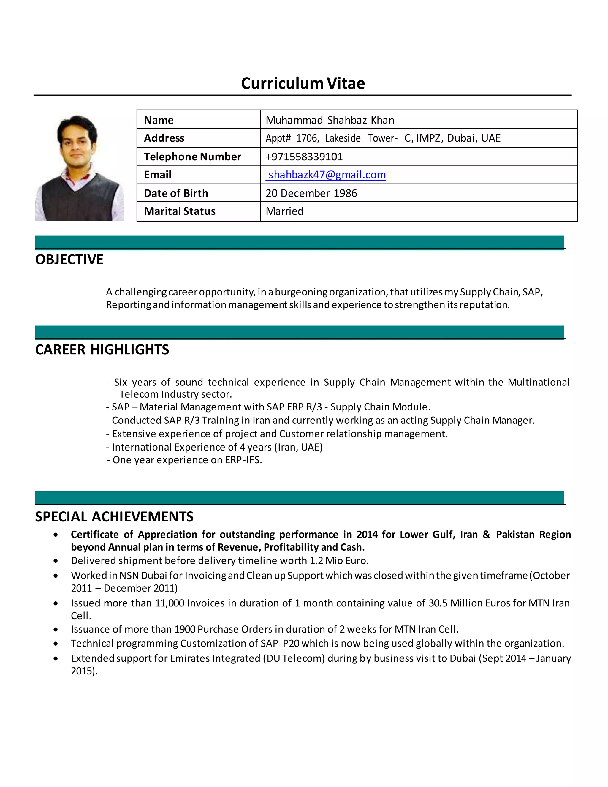 M_Shahbaz_Khan_CV (2) | DOCX