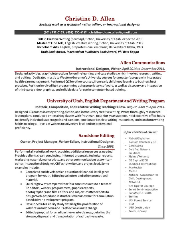 Christine resume 8 24 15 | PDF