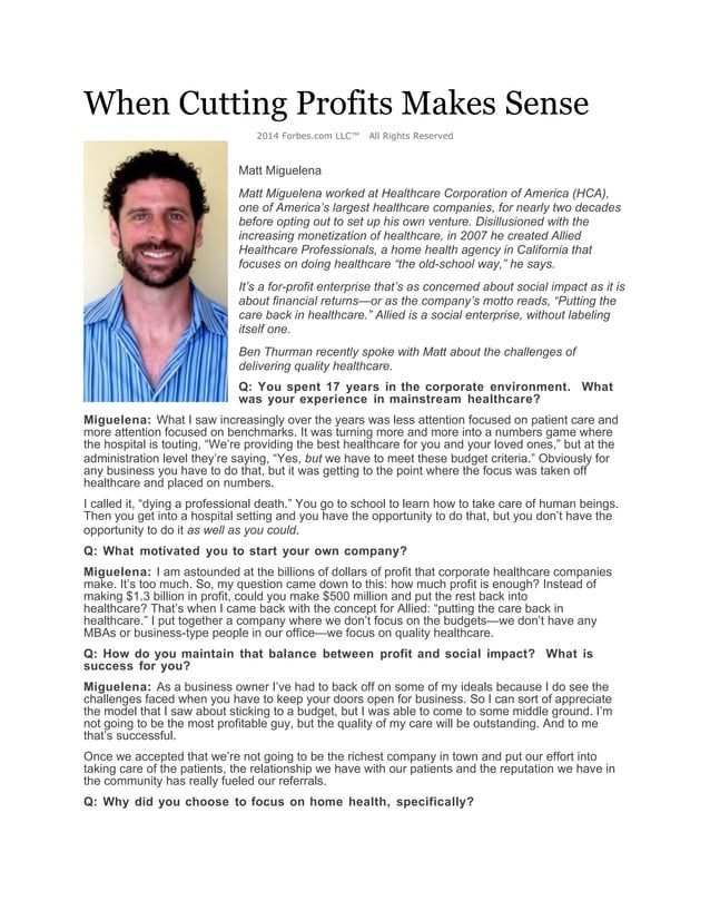 Forbes Article 2014 | PDF