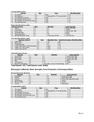 Sample Workout Program | DOCX