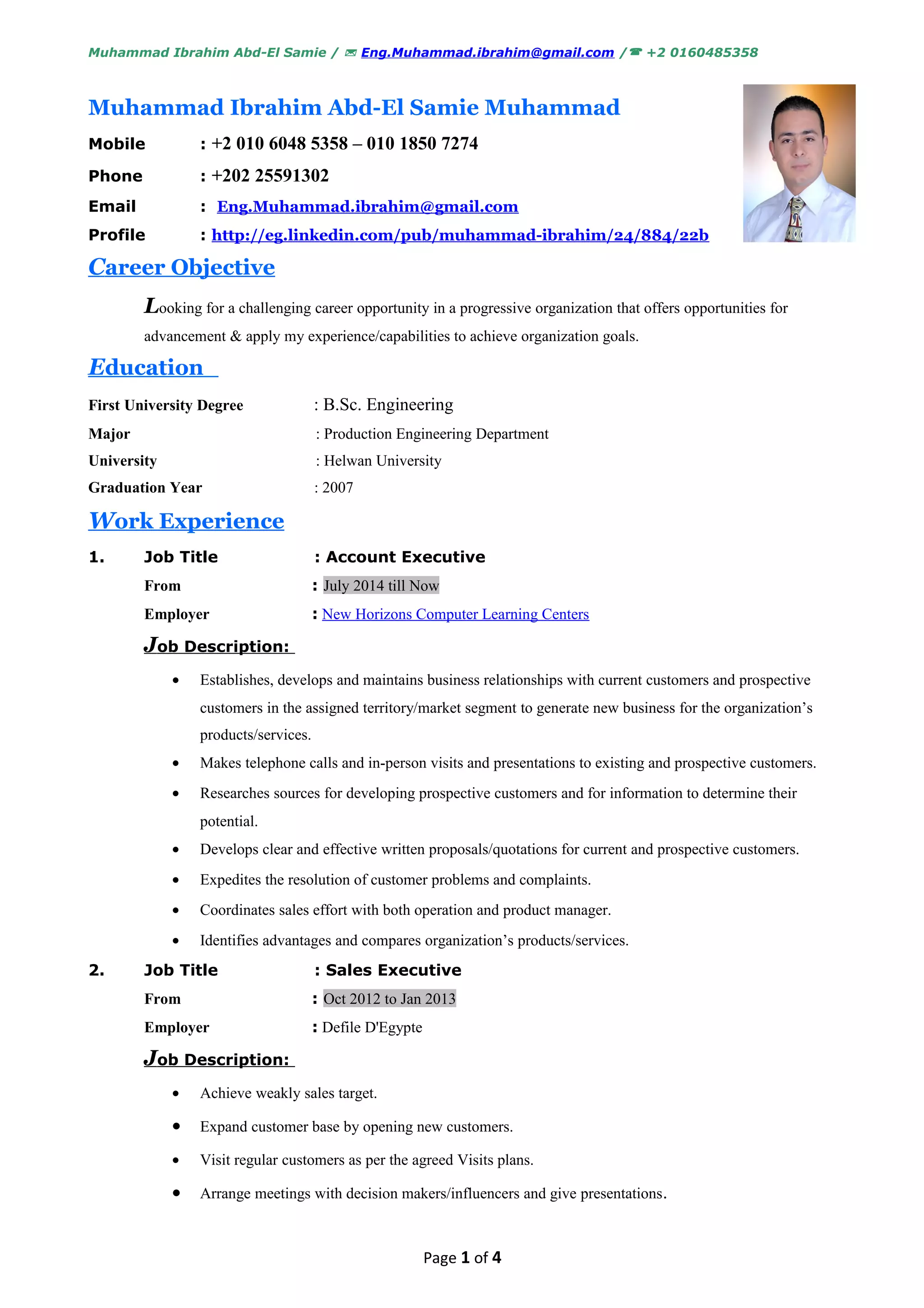 Muhammad Ibrahim CV. | DOC