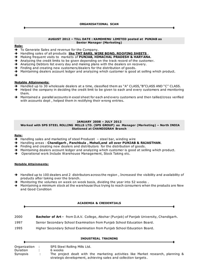 Resume Sunil Kumar | DOCX