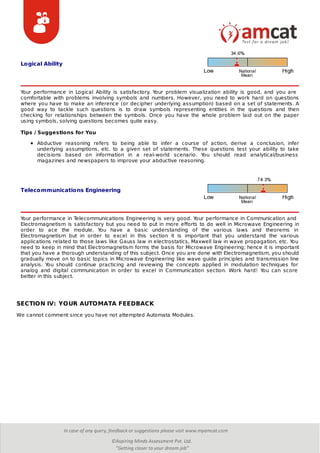 report of amcat | PDF