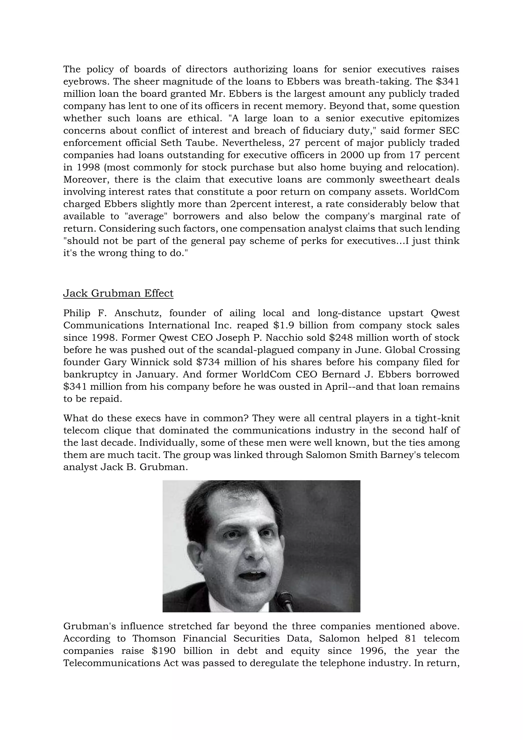 The Curious Case of WorldCom | PDF
