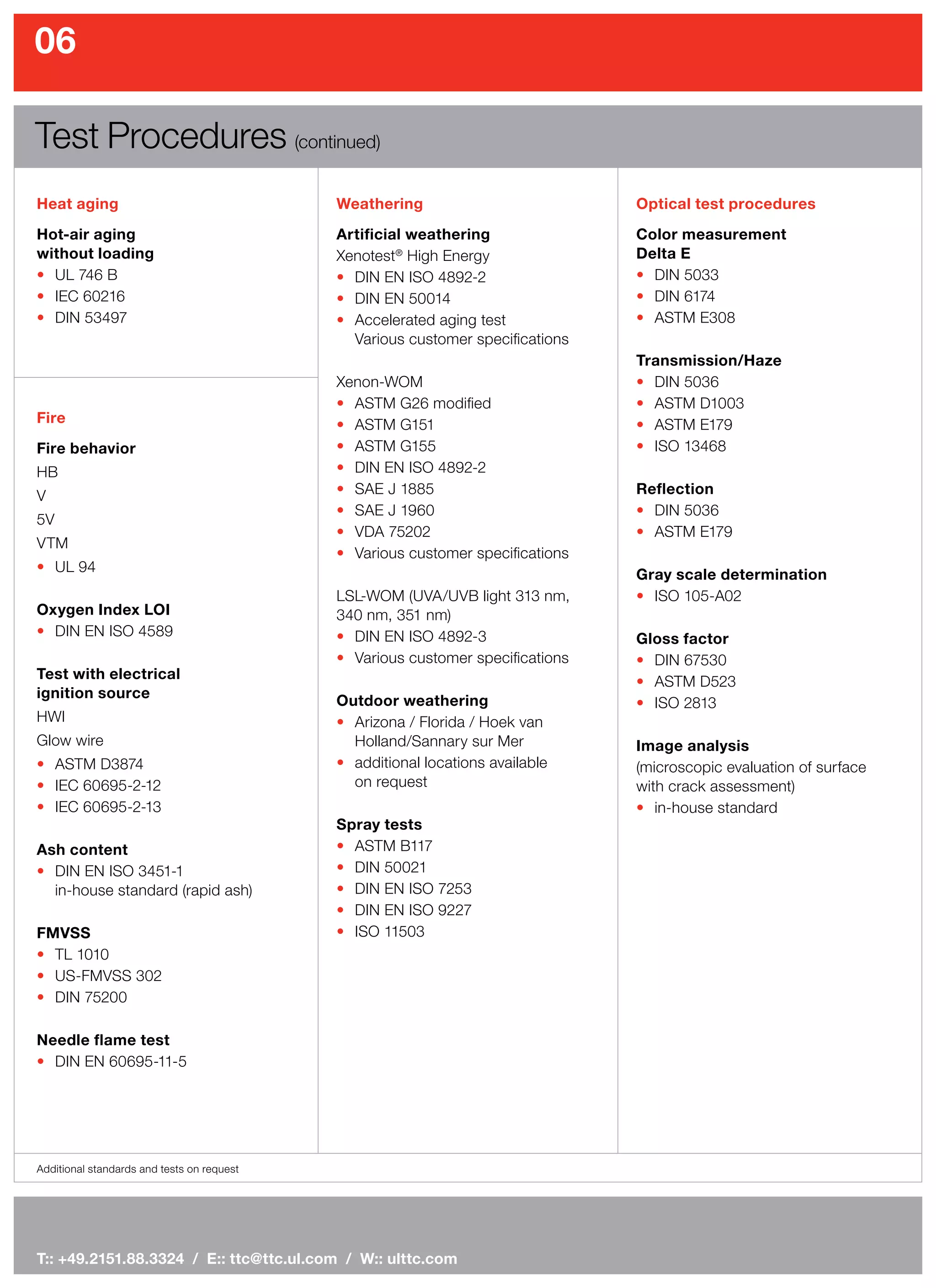 UL TTC brochure and insert | PDF