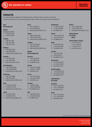 UL TTC brochure and insert | PDF