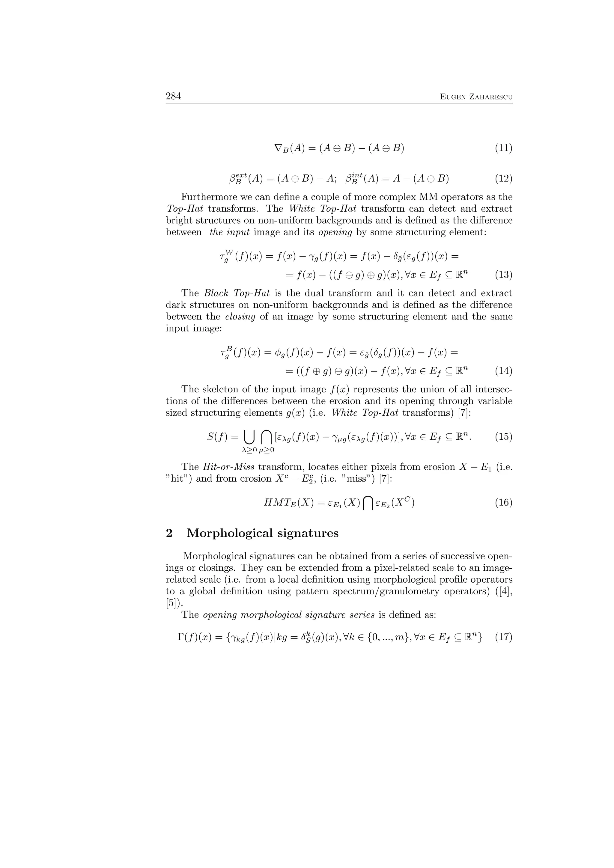 Zaharescu__Eugen Color Image Indexing Using Mathematical Morphology | PDF | Geology | Science