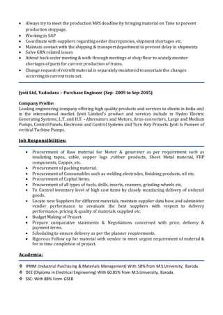 Arti-Purchase Engineer | PDF