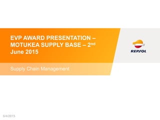 EVP Award - Motukea - 2-Jun-2015 | PDF