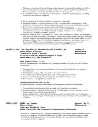 Oran Williams Resume' 2016 | DOCX