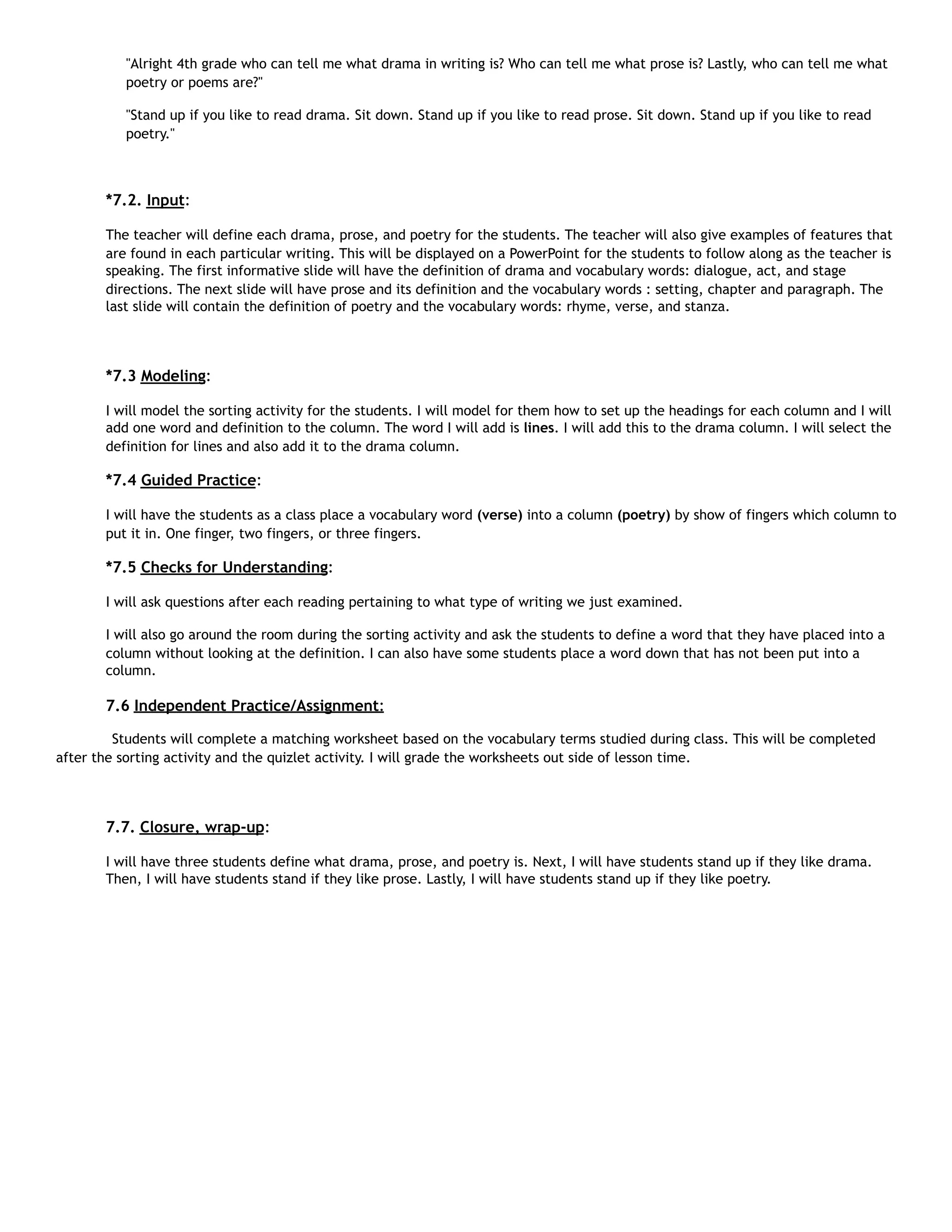 ELA Lesson plan | PDF