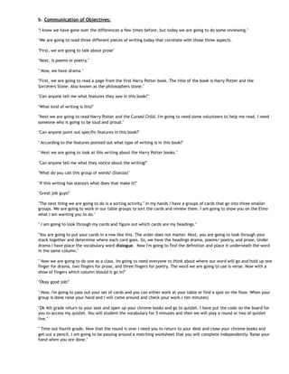 ELA Lesson plan | PDF