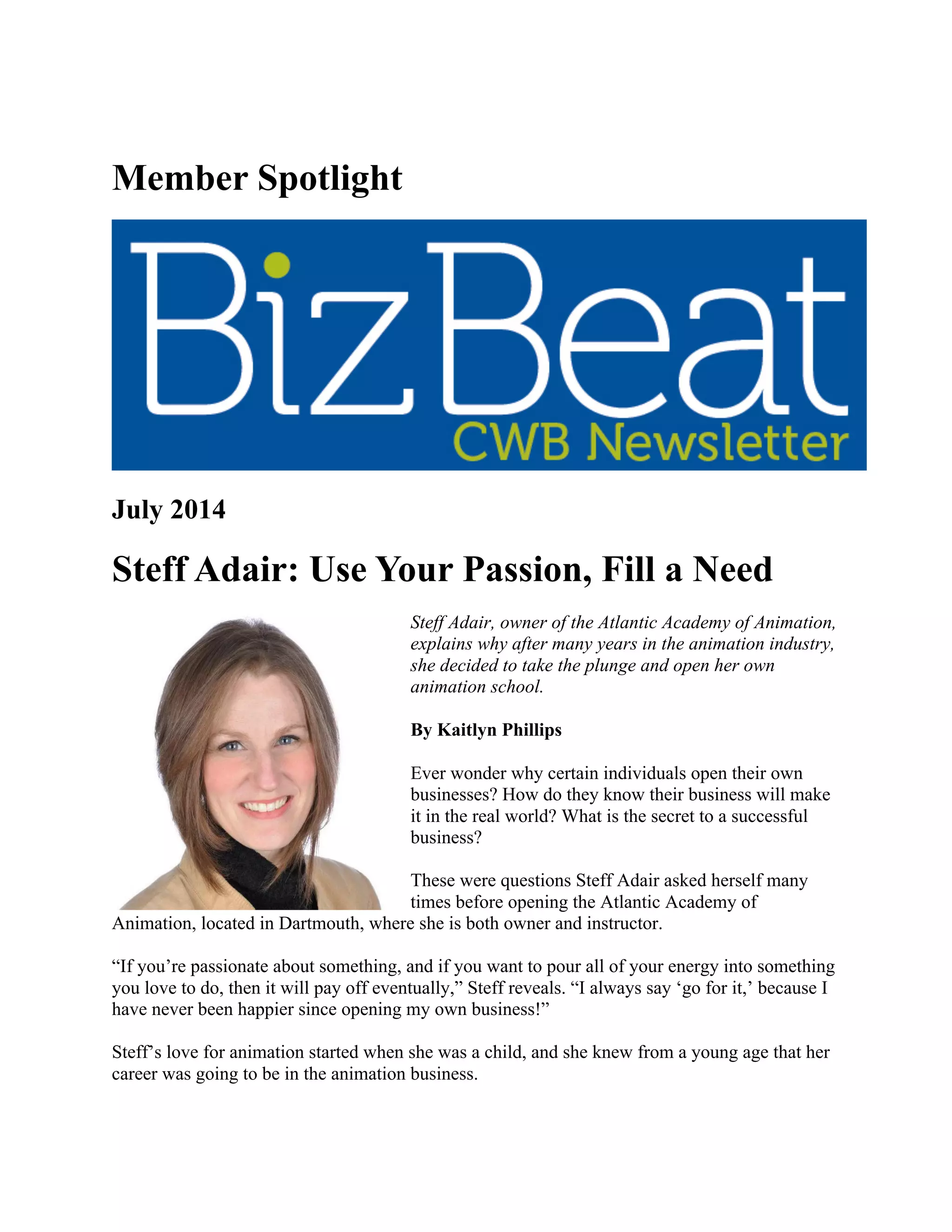 Summer BizBeat Articles | PDF