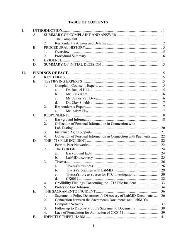LabMD ALJ Decision | PDF