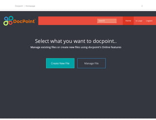 Docpoint UI_UX | PDF