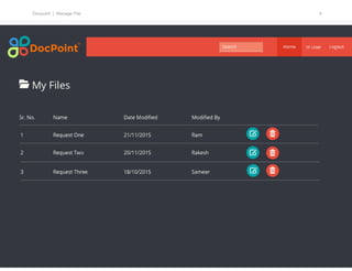 Docpoint UI_UX | PDF