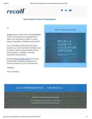 Colocation Sample | PDF