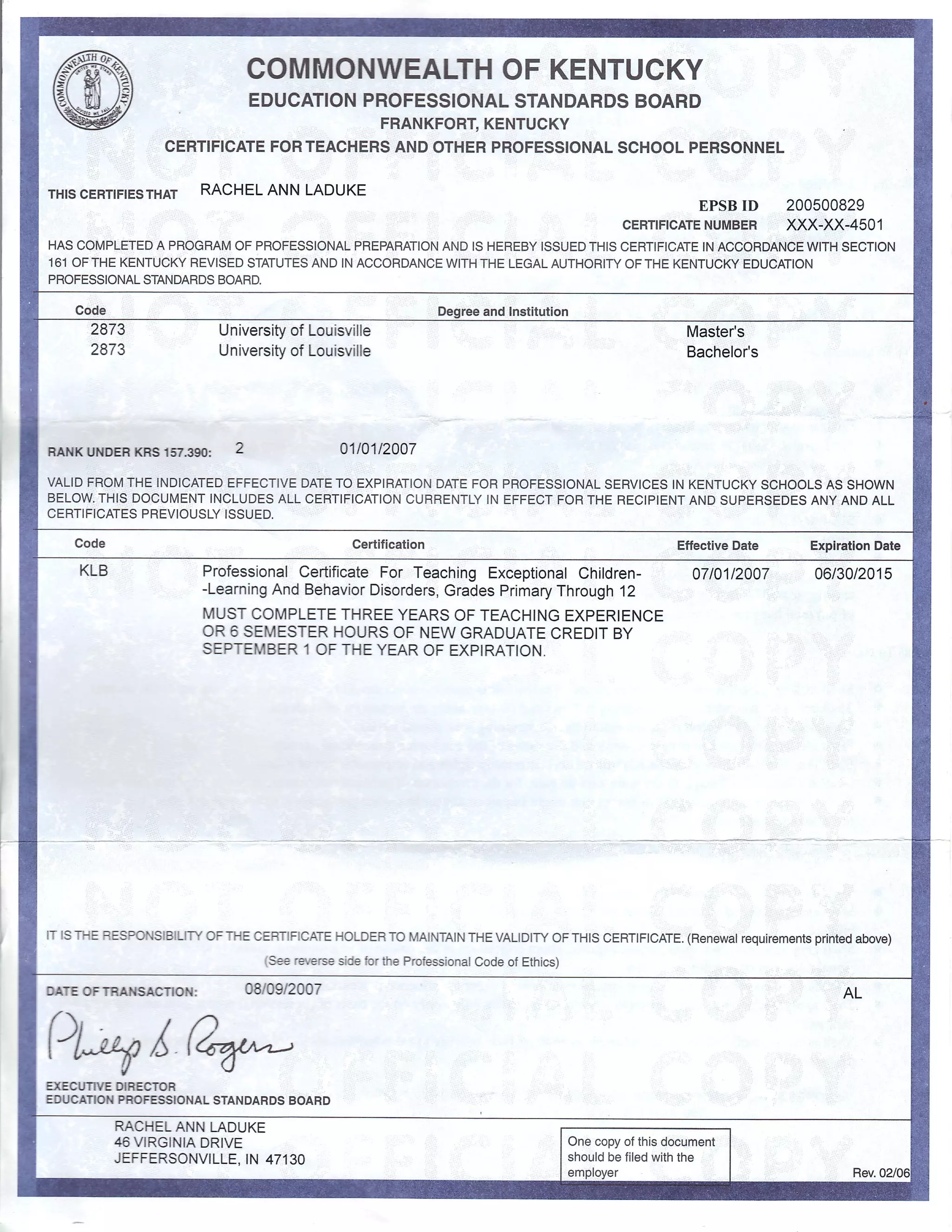 Rachel LaDuke-Grube KY teaching license.PDF