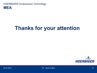 HOERBIGER Service MEA Introduction | PDF