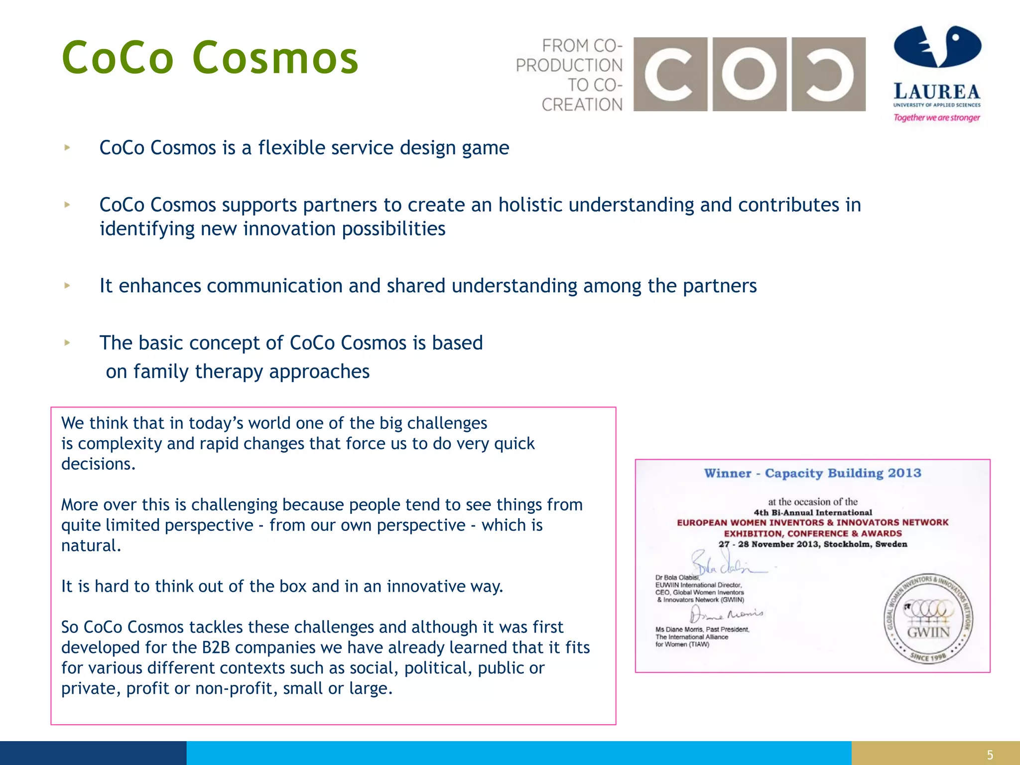 CoCo Tool Kit general introduction 10-2015 | PPT