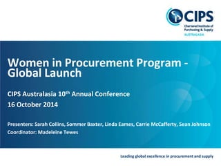 Women in Procurement Final Presentation | PPTX