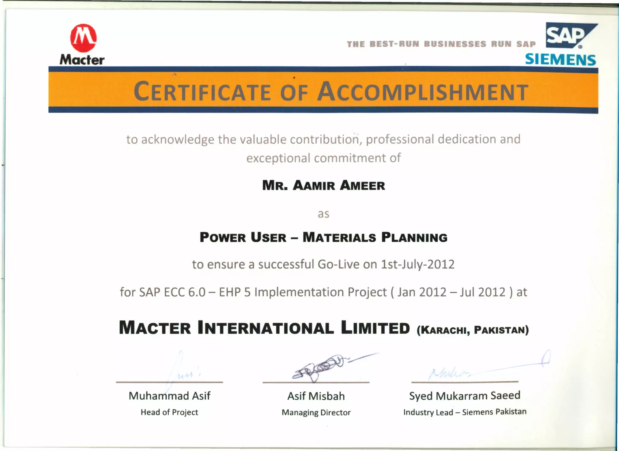 SAP certificate | PDF | Cricket | Sports