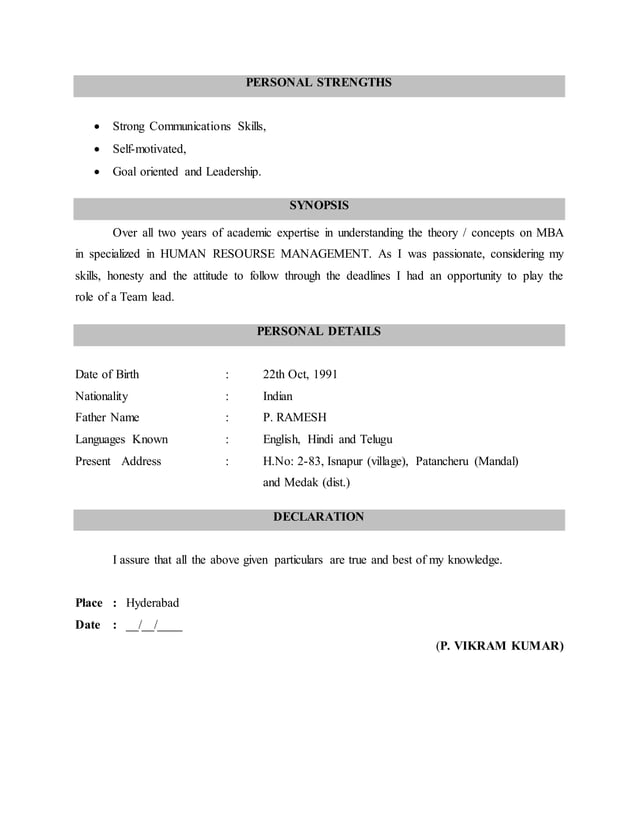 vikram resume | PDF