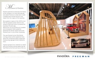 Pandora Exhibition stand - Case Study - Toby Davis | PDF