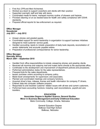 Patricia L. Smith Resume 2016 | DOCX