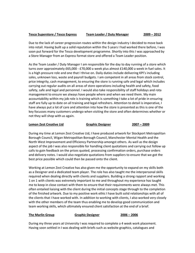 Adam Ratchford CV | PDF