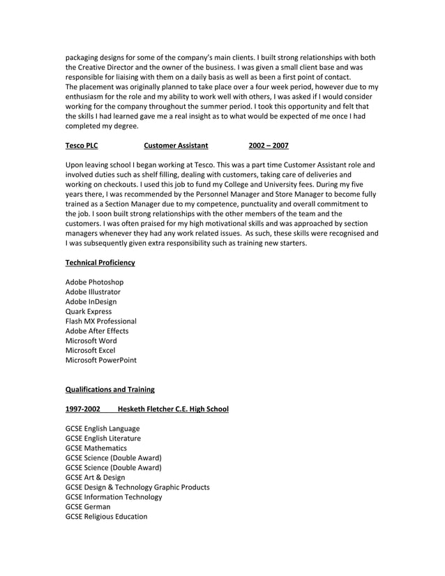 Adam Ratchford CV | PDF