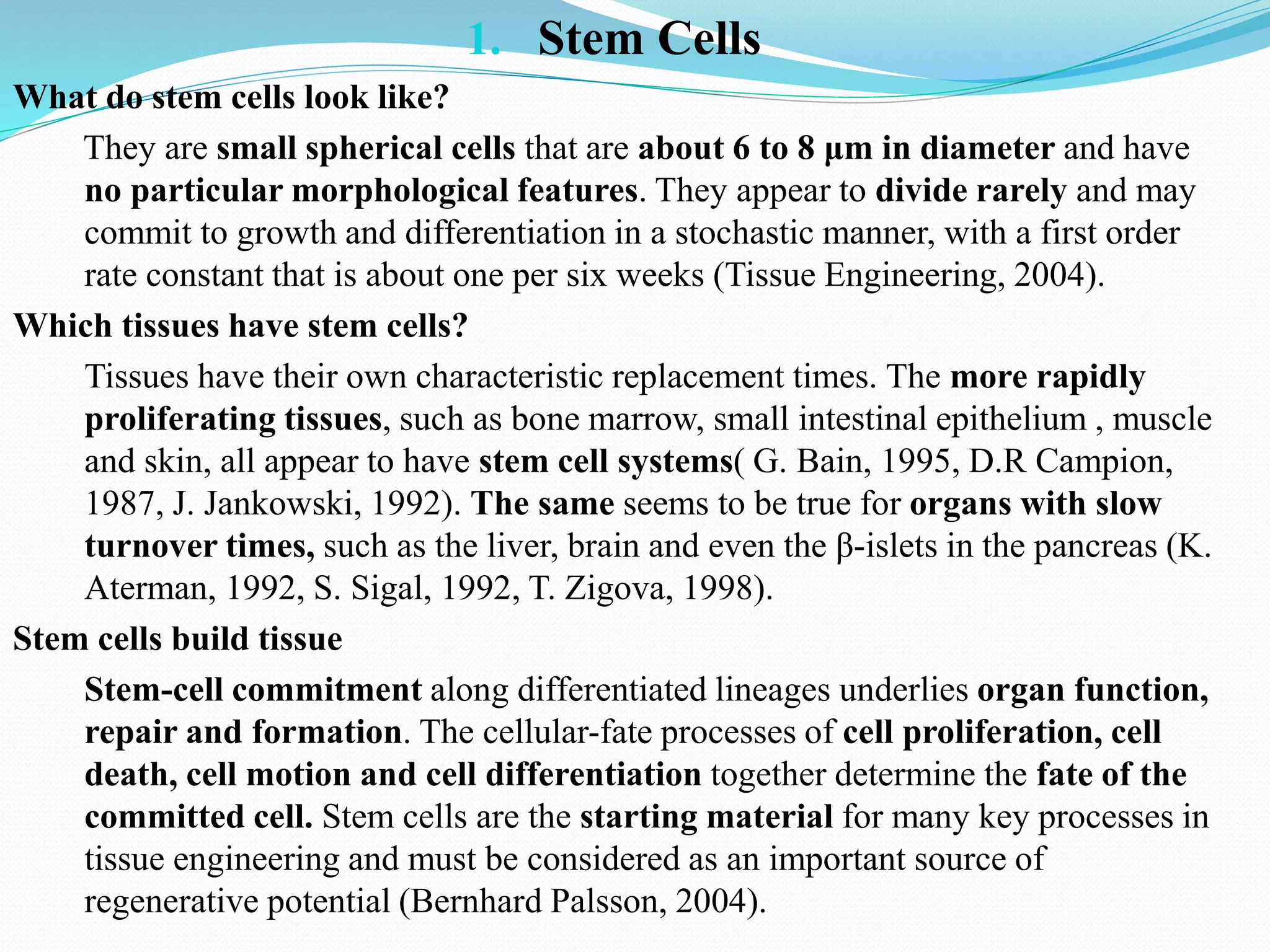 Tissue Engineering slides | PPTX
