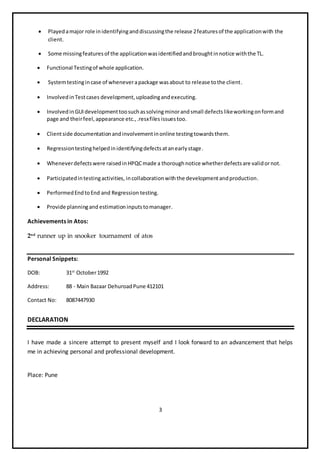 Bhushan CV | DOCX | Computer Software and Applications | Computing