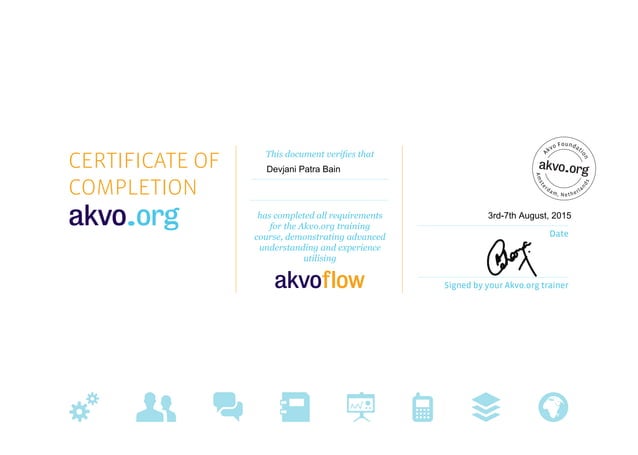Certificate Akvo Flow | PPT