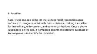 8 facial recognition apps that will rule 2020! | PPT