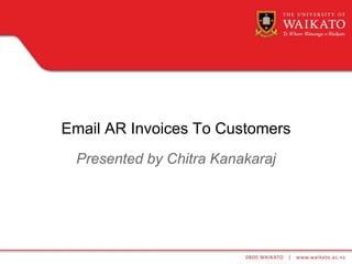 Email AR Invoices to Customers | PPTX