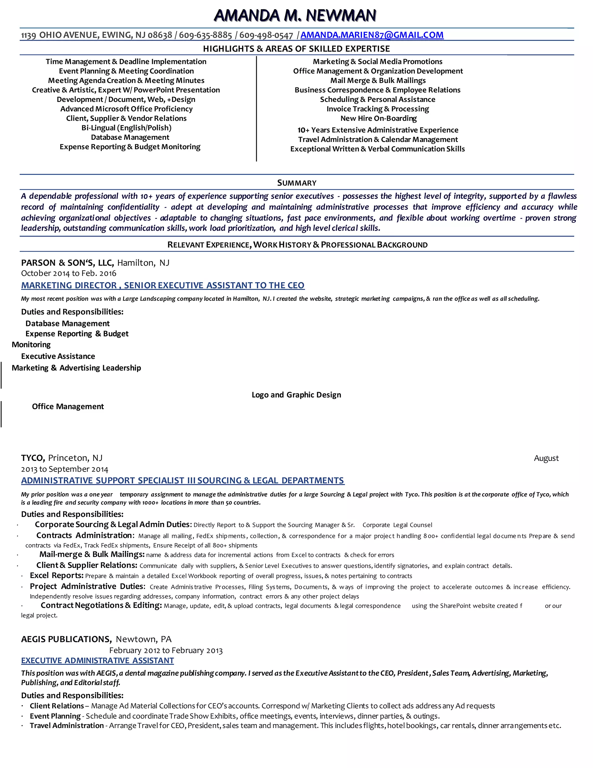 AMANDA-MARIE-NEWMAN-RESUME-2016 | PDF