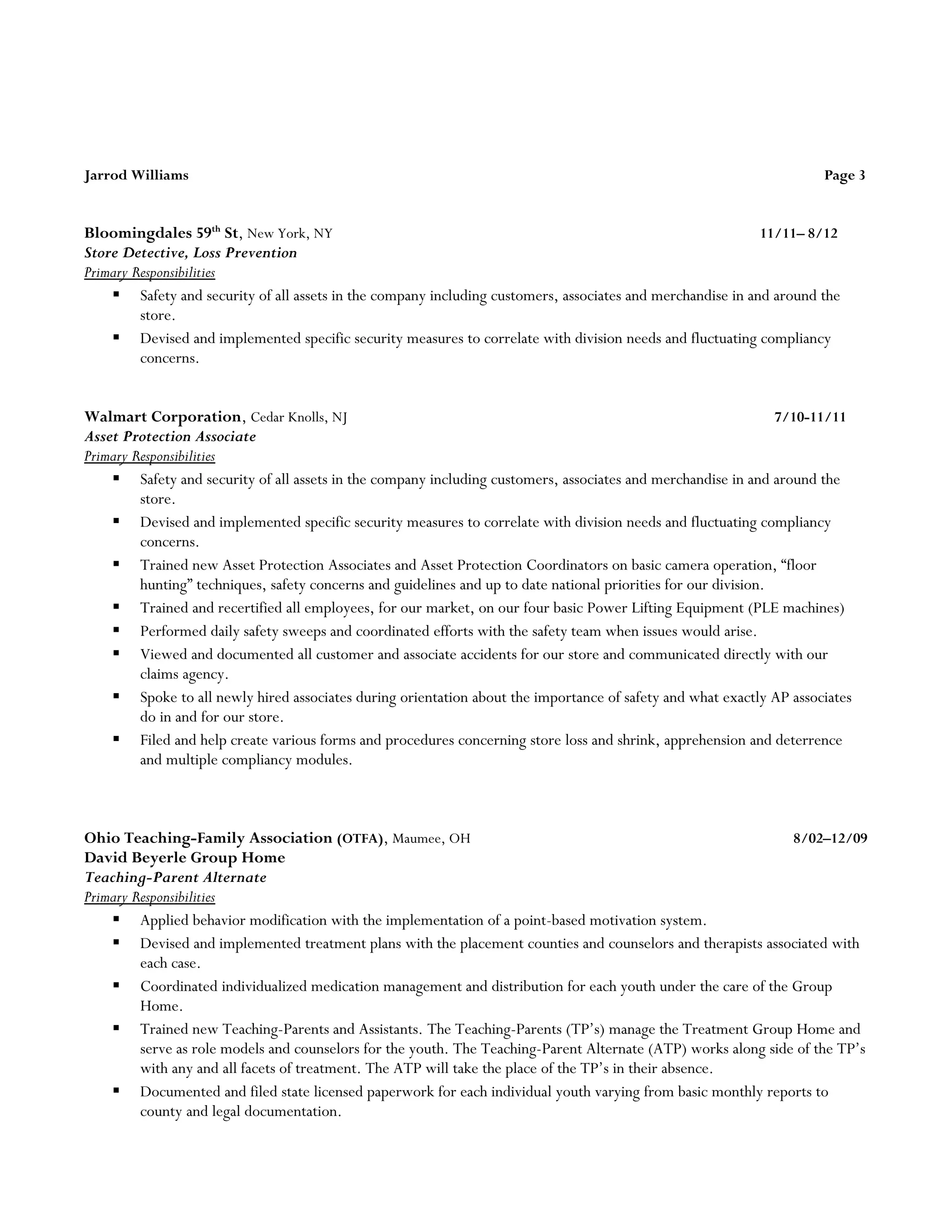 JW Resume | PDF